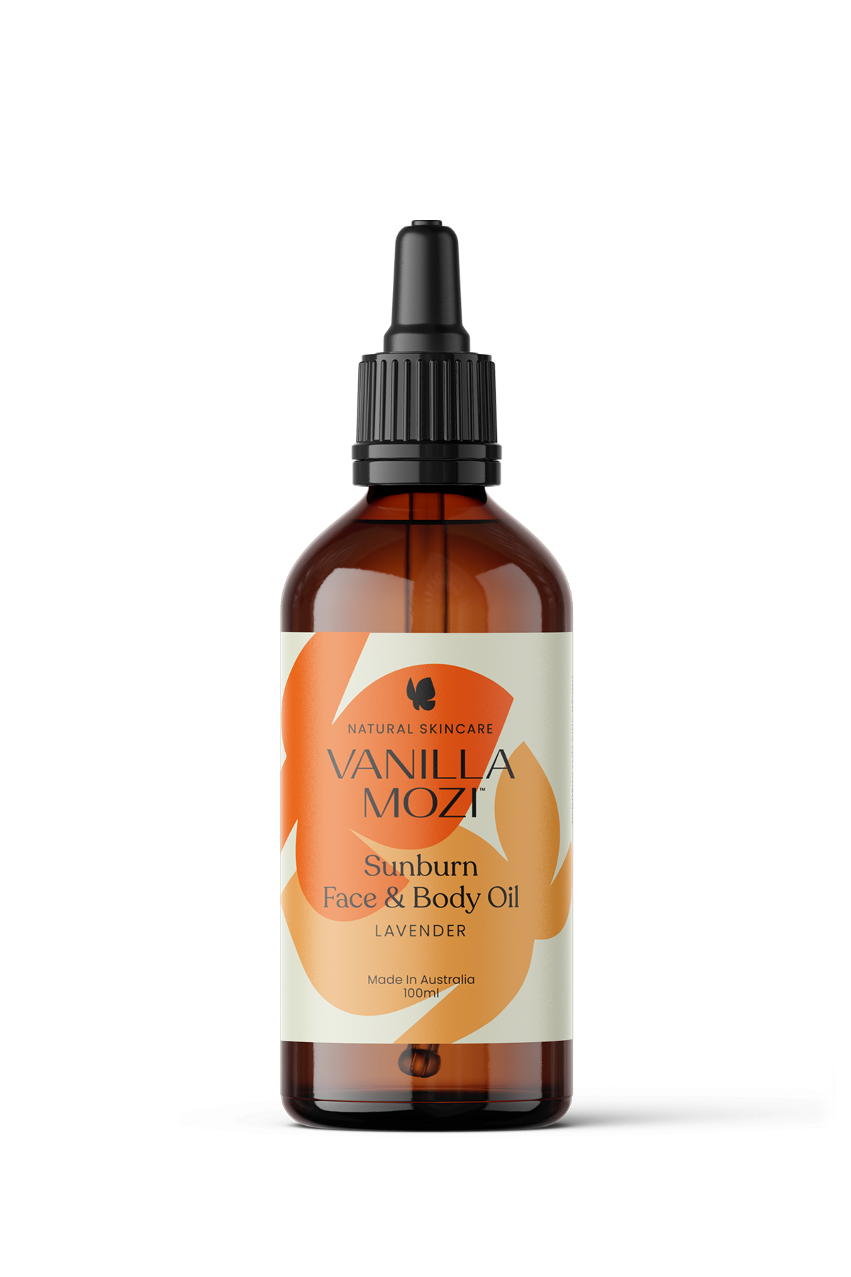 Lavender Sunburn Face & Body Oil 100mL - Vanilla Mozi